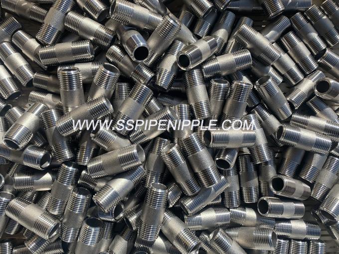 Niple Acero Inoxidable 304/316 de CEDULA 40 ROSCA 11/4” X 8" NPT ANSI/ASME B1.20.1